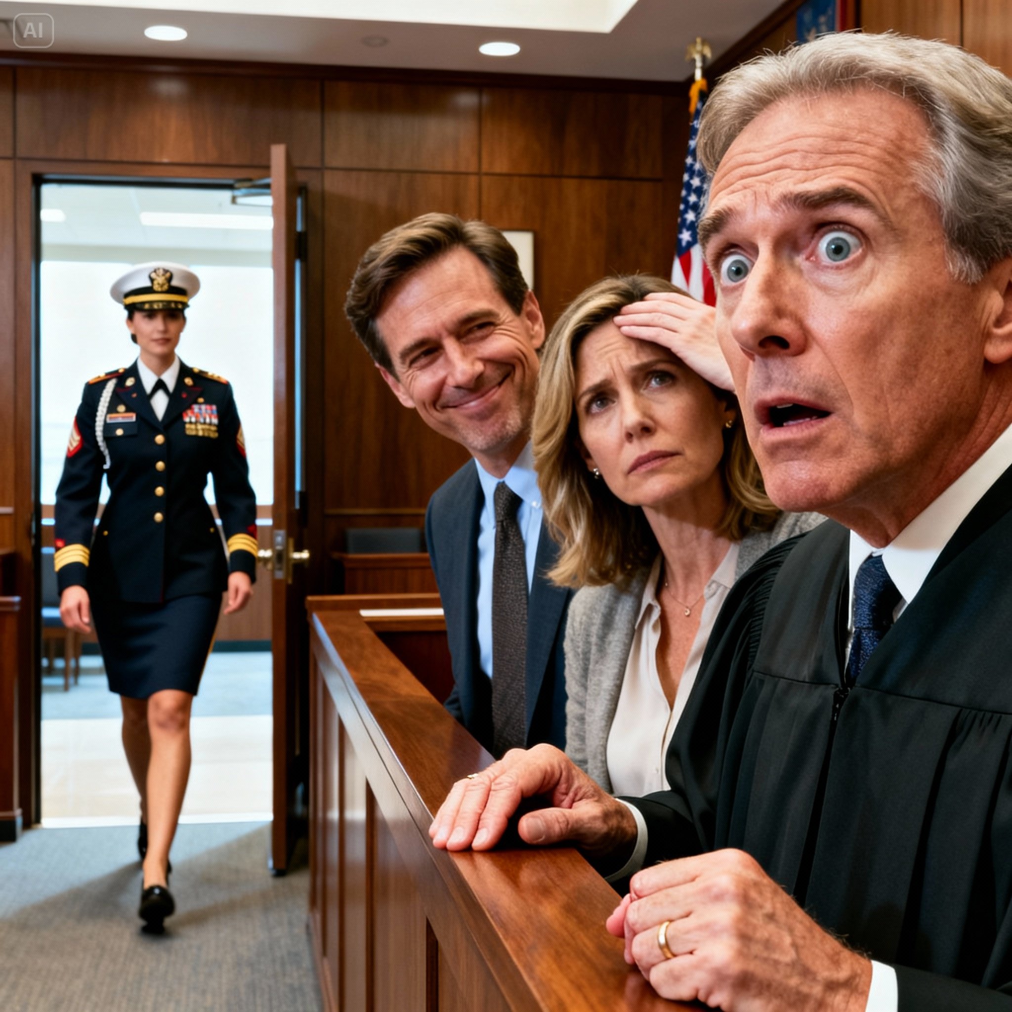 Je suis entrée au tribunal en uniforme de SEAL. Mon père a ricané, ma ...